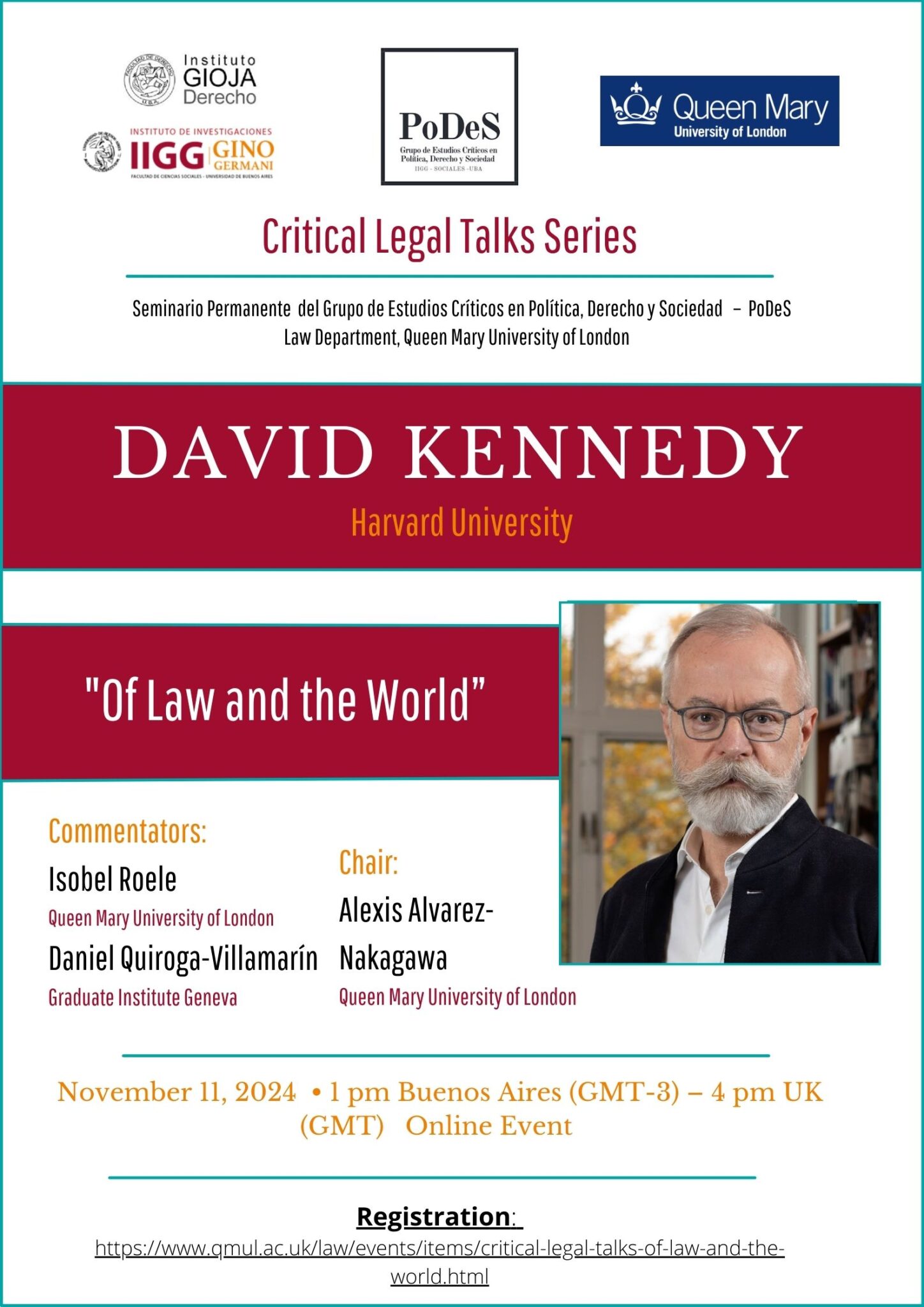 Critical Legal Talks Series - David Kennedy - Institute for Global Law ...